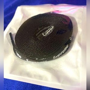 Supreme | Shoes | Black Supreme Shoe Laces | Poshmark